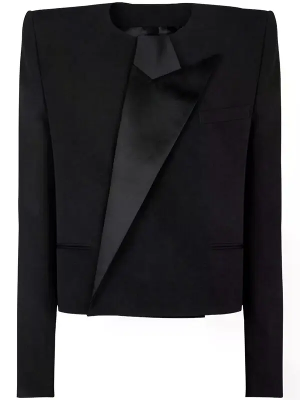 Balmain Asymmetric Jacket - Black