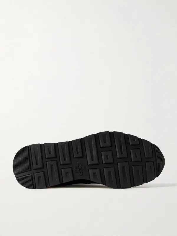 Berluti Fast Track Torino Leather And Shell Sneakers