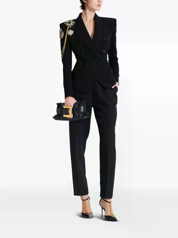 Balmain Anthem Mini Shoulder Bag - Black