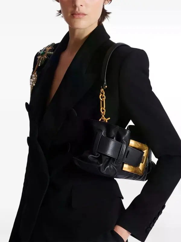 Balmain Anthem Mini Shoulder Bag - Black