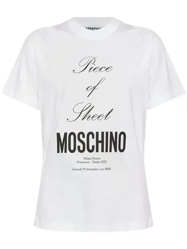 Moschino Slogan-print T-shirt - White