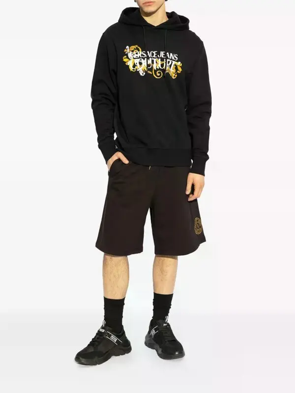 Versace Logo-embroidered Shorts