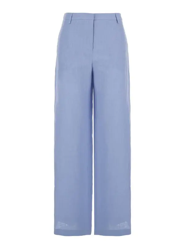 PLAIN Wide Leg Techno Fabric Pants