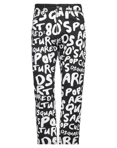 Dsquared2 Tapered Jeans With Leather Trims