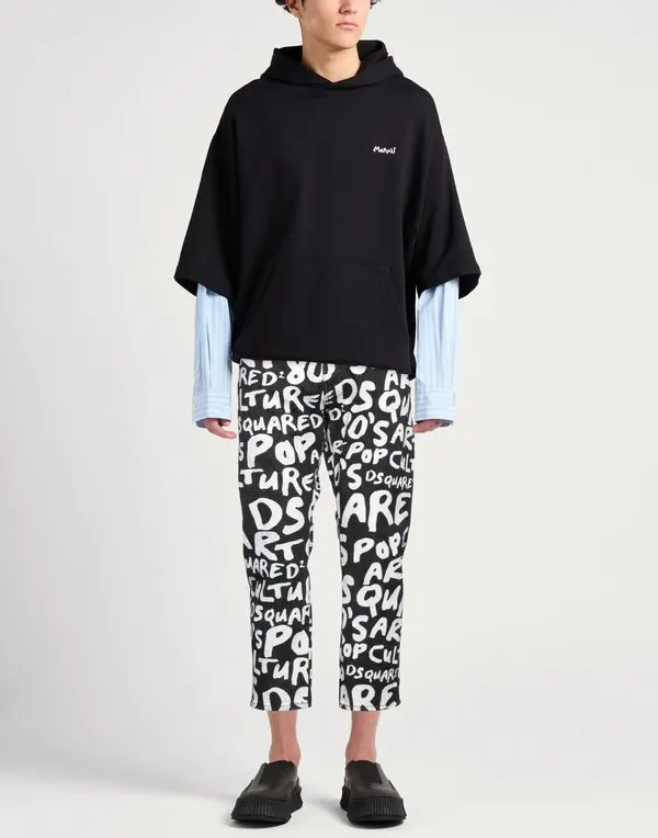 Dsquared2 Tapered Jeans With Leather Trims