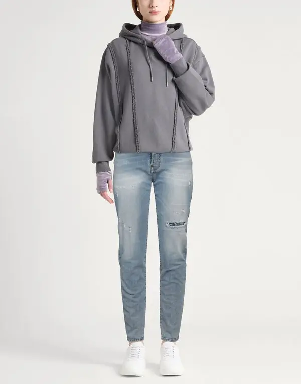 Dsquared2 Tapered Jeans With Leather Trims