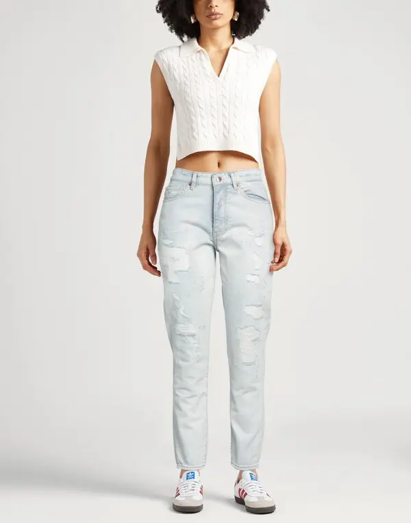 Armani Exchange Tapered Fit Light Wash Denim Jeans