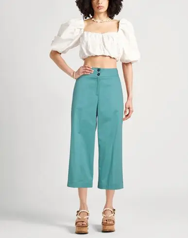 CARACTÈRE Cropped Straight-leg Cotton Pants