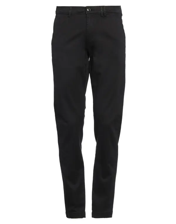 LIU •JO MAN Pants Chocolate Size Cotton, Elastane - Black