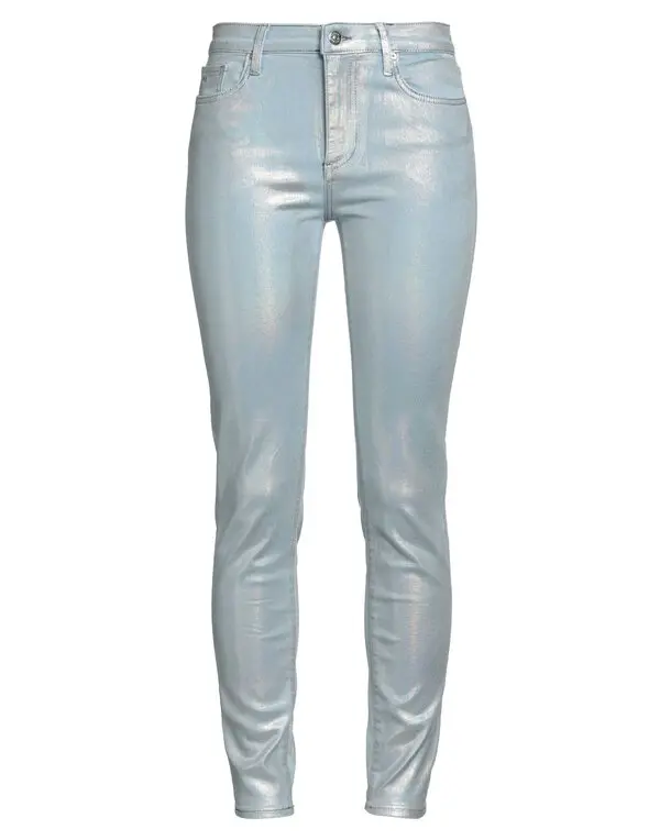 Armani Exchange Skinny Jeans With Metallic Finish - Blue