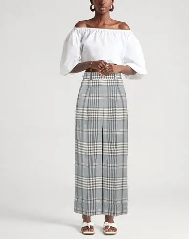 Peserico Wide-leg Tartan Pants