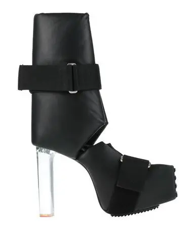 Rick Owens Leather And Textile Boots