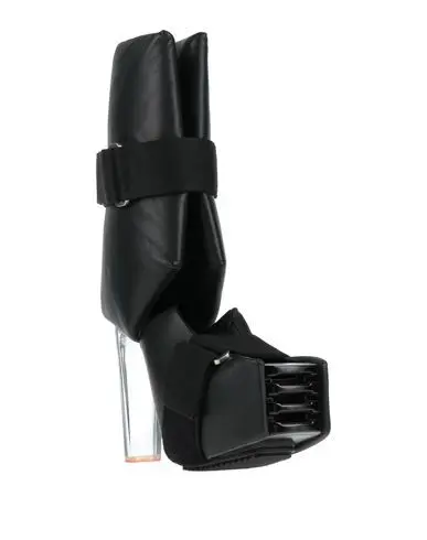 Rick Owens Leather And Textile Boots
