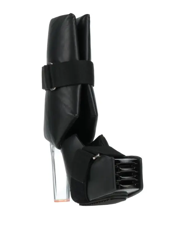 Rick Owens Leather And Textile Boots