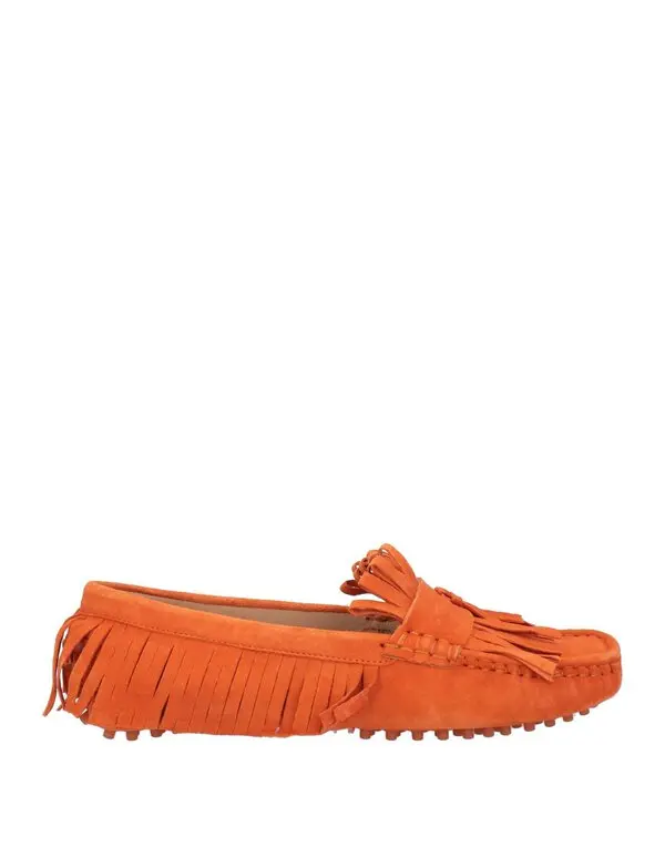 BALDININI Leather Loafers - Orange