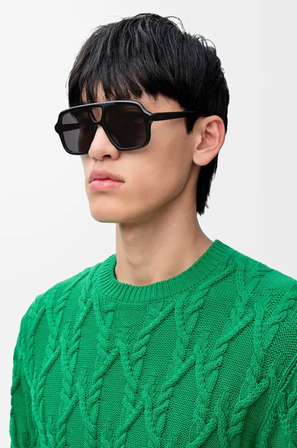 Loewe Aviator Sunglasses - Black