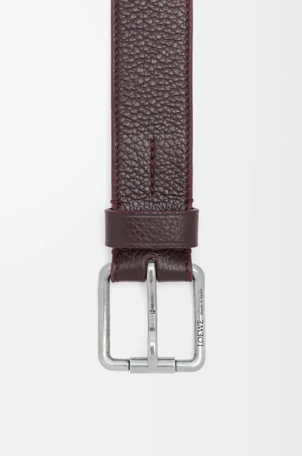 Loewe Roller Curve Belt - Oxblood/vintage Palladium
