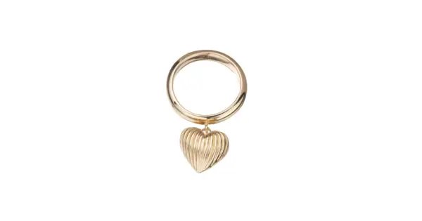 Jennifer Zeuner Jewelry Chara Heart Charm Ring - One-color