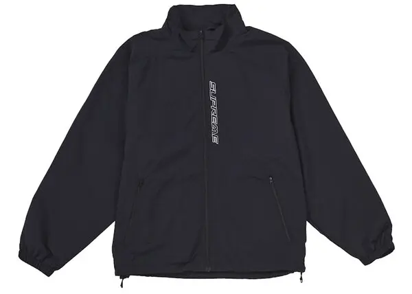 Supreme Contrast Zip Track Jacket - Black