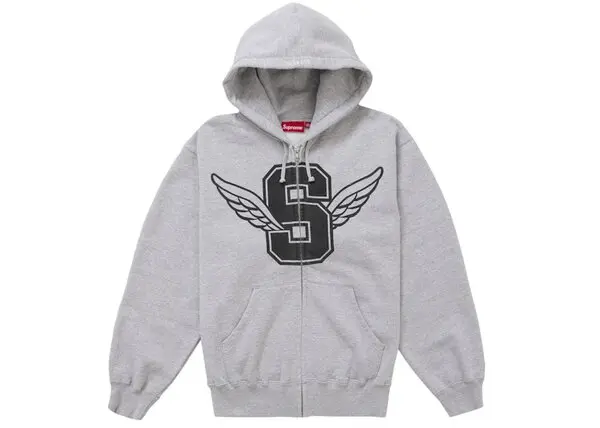 Supreme Wings Zip Up Hooded Sweatshirt