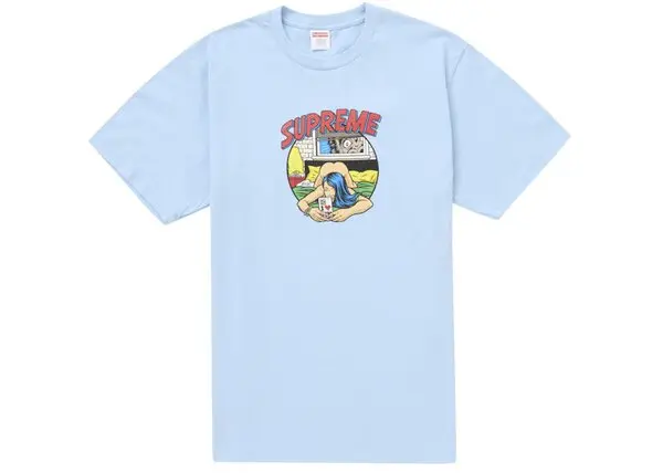 Supreme Bedroom Tee Shirt - Powder Blue