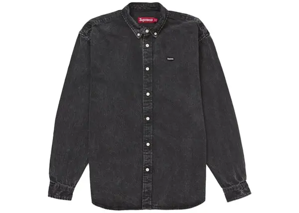 Supreme Small Box Denim Shirt - Black