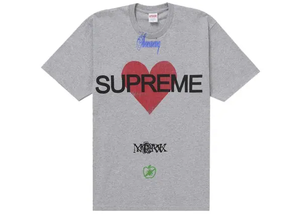 Supreme Announcing Tee Shirt - Heather Grey