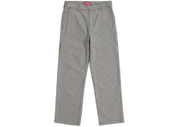 Supreme Work Pant - White Houndstooth