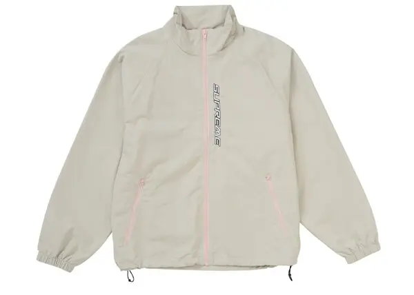 Supreme Contrast Zip Track Jacket - Tan | Editorialist