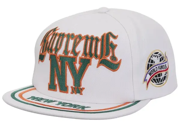 Supreme New York 6-panel Cap - White