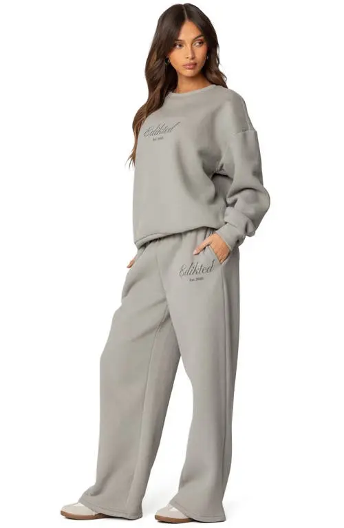 EDIKTED Wide Leg Sweatpants
