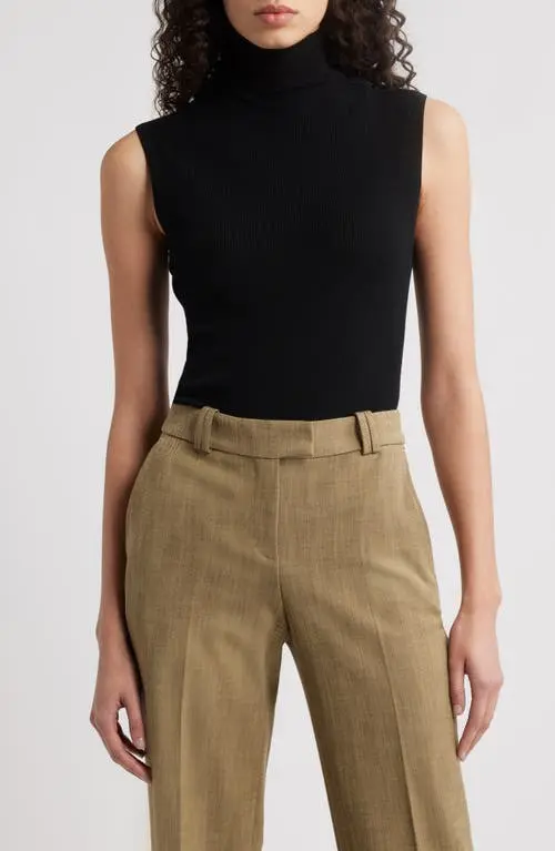 BOSS Fermesa Sleeveless Turtleneck Sweater - Blk