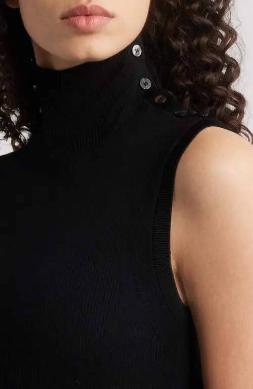 BOSS Fermesa Sleeveless Turtleneck Sweater