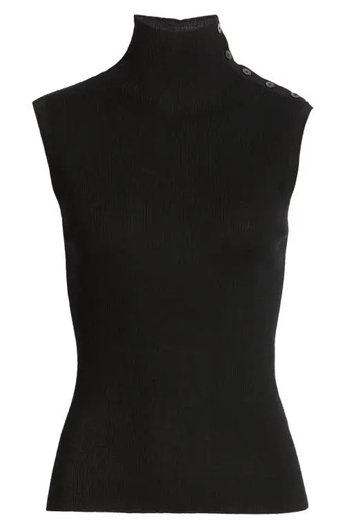 BOSS Fermesa Sleeveless Turtleneck Sweater