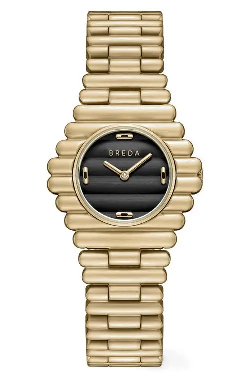 BREDA The Coda Bracelet Watch - 18k Gold Plated/black