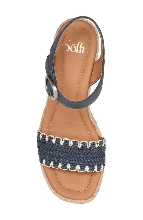 SOFFT Inez Wedge Sandal - Navy