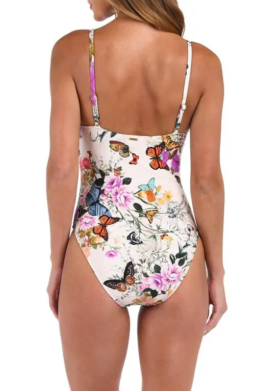 L'Agence Remi Butterfly One-piece Swimsuit