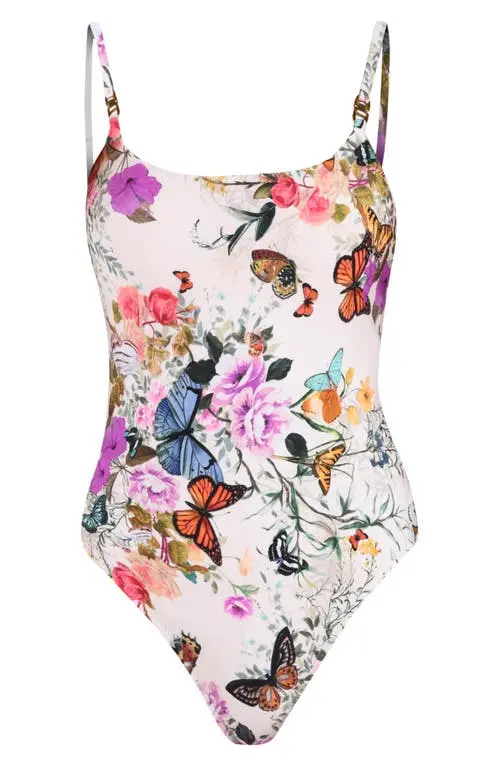 L'Agence Remi Butterfly One-piece Swimsuit
