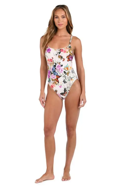 L'Agence Remi Butterfly One-piece Swimsuit