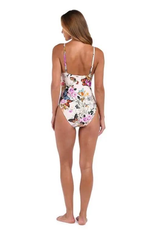 L'Agence Remi Butterfly One-piece Swimsuit