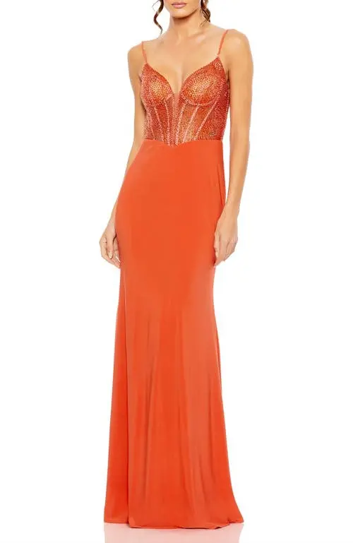 Mac Duggal Sweetheart Embellished Gown