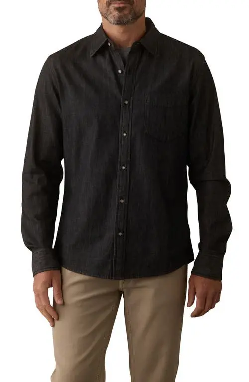 THE NORMAL BRAND Denim Button-up Shirt - Washed Black