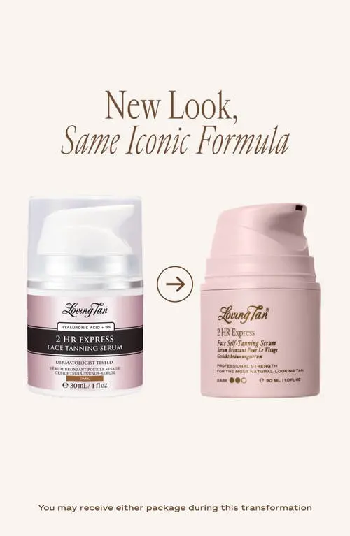 LOVING TAN 2 Hr Express Face Self-tanning Serum - Dark