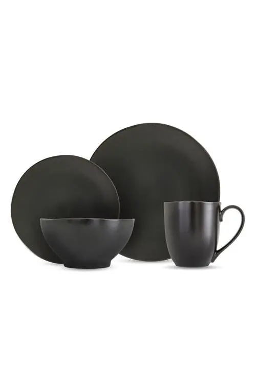 FORTESSA Heirloom 16-piece Dinnerware Set - Charcoal