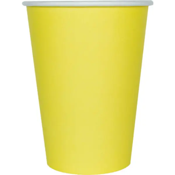 JOLLITY & CO Solid Color 12 Oz Cups - Banana