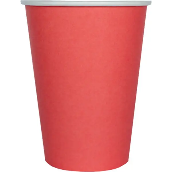 JOLLITY & CO Solid Color 12 Oz Cups - Poppy
