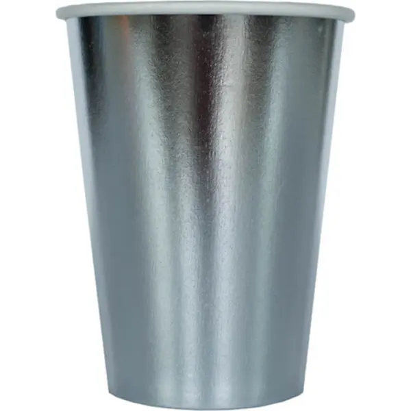JOLLITY & CO Solid Color 12 Oz Cups - Silver