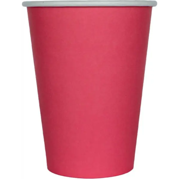 JOLLITY & CO Solid Color 12 Oz Cups - Watermelon