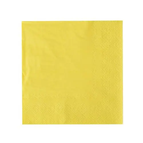 JOLLITY & CO Solid Color Large Napkins - Banana