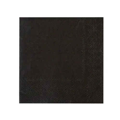 JOLLITY & CO Solid Color Large Napkins - Onyx